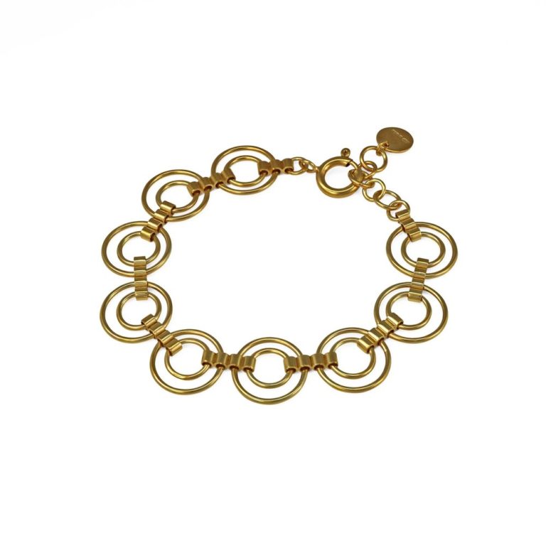 Cara Tonkin Gold Catena Wide Bracelet - Castle Collection